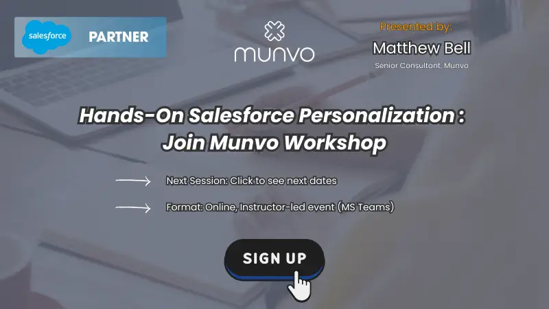 Hands-On Salesforce Personalization - Munvo | The Marketing Solutions ...